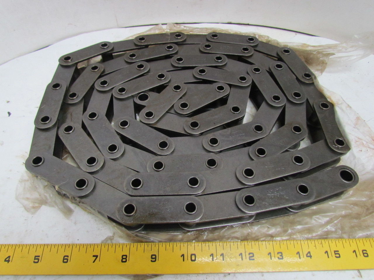 TSUBAKI 2080 HP C-2080 Double Pitch Roller Chain 2" Pitch Hollow Pin 10 ...