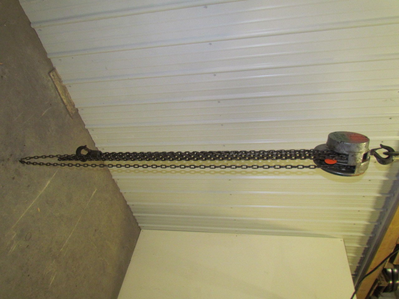 CM Cyclone S 1 Ton Manual Chain Fall Hand Pull Hoist 13' Lift 2000 LB ...