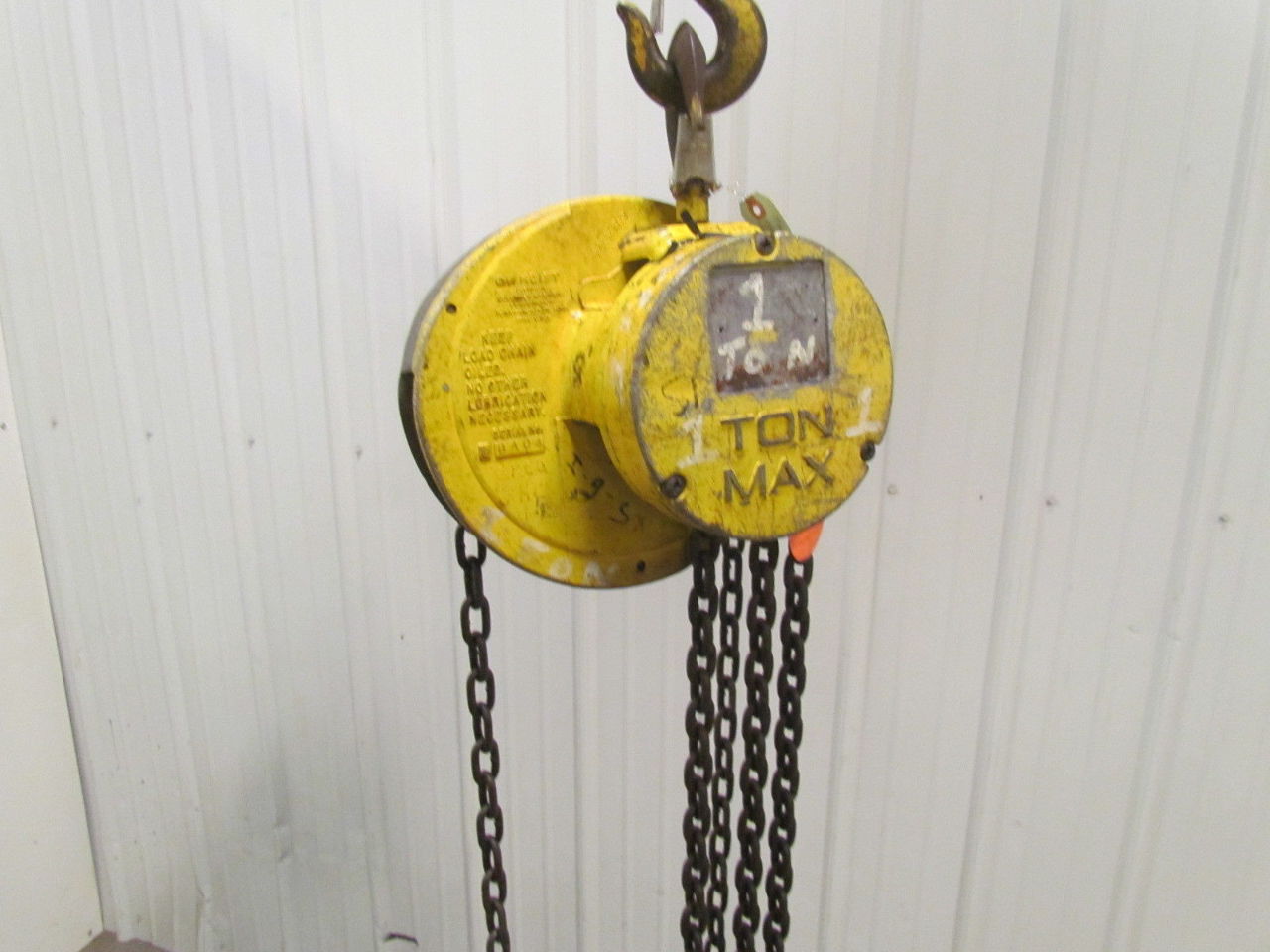 CM Cyclone 1 Ton Manual Chain Fall Hand Hoist 9' 6" Lift 2000 LB ...