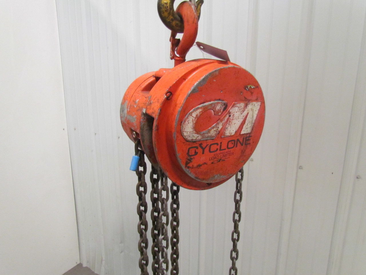 CM Cyclone 1 Ton Manual Chain Fall Hoist 13' Lift 2000 lb w/Load ...
