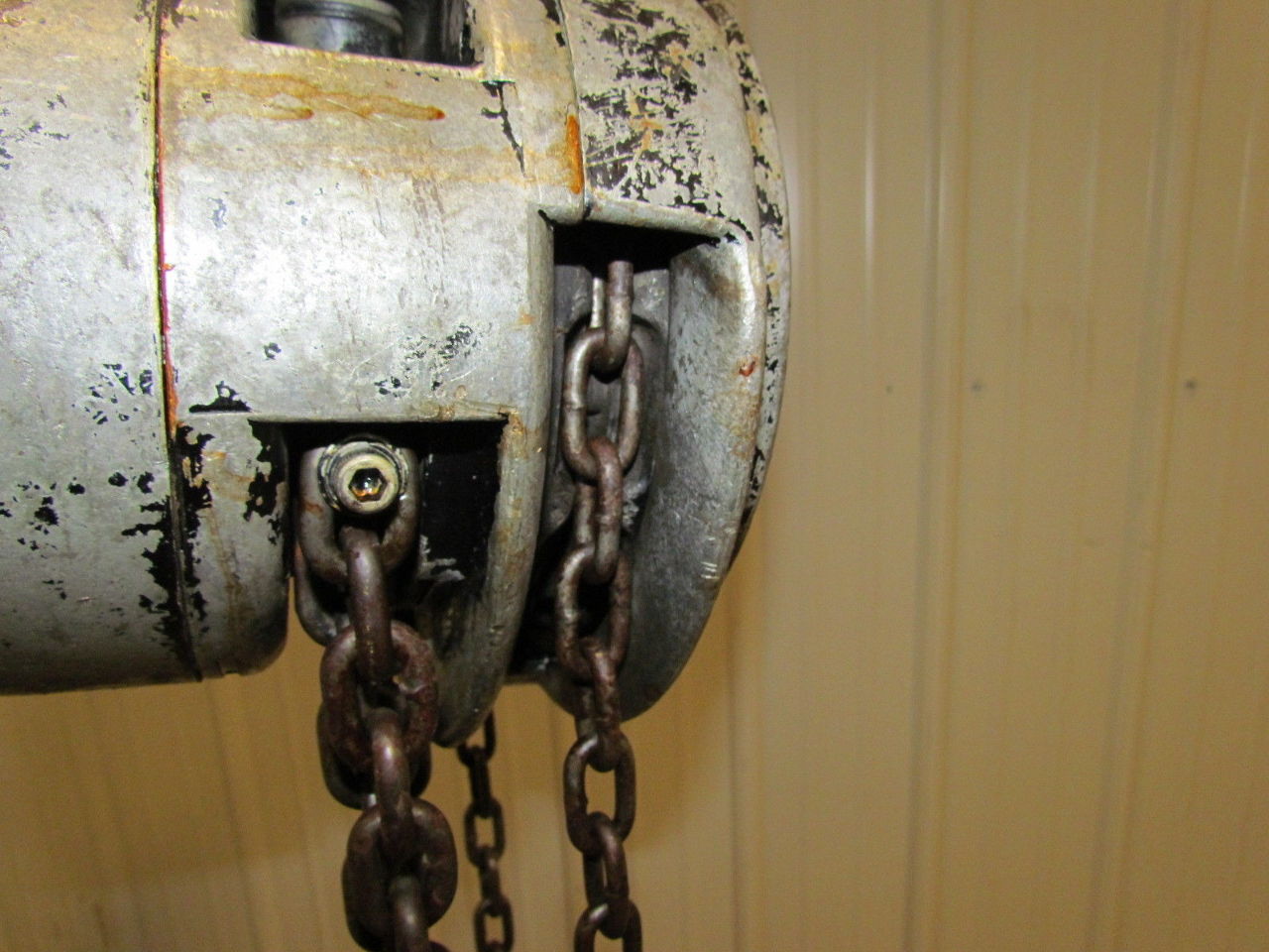 CM Columbus Mckinnon 1/2 Ton Manual Chain Fall Hoist 7' 6" Lift 1000 lb ...