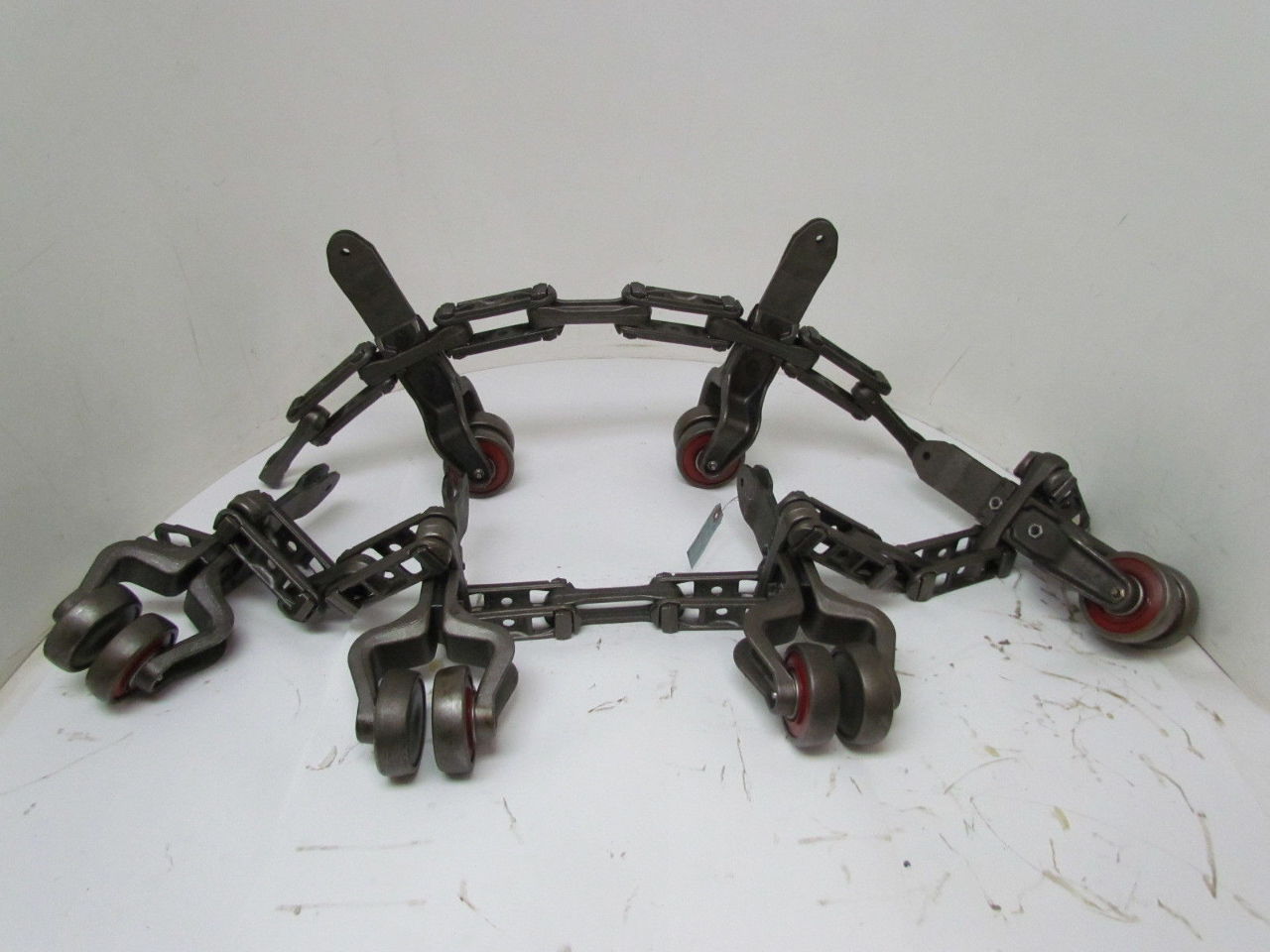 X458 Chain 90" Long Sec of Chain W/6 4" Trolleys with 4" Drop Overhead ...