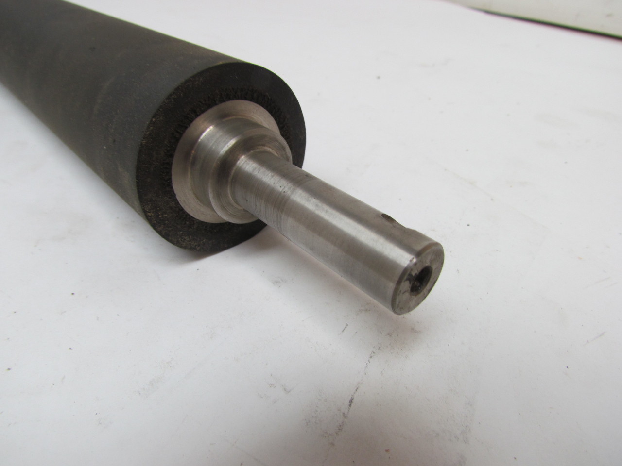 Soft Rubber Coated Steel Conveyor Roller 50mm Dia 870mm BF 15mm Axle | eBay