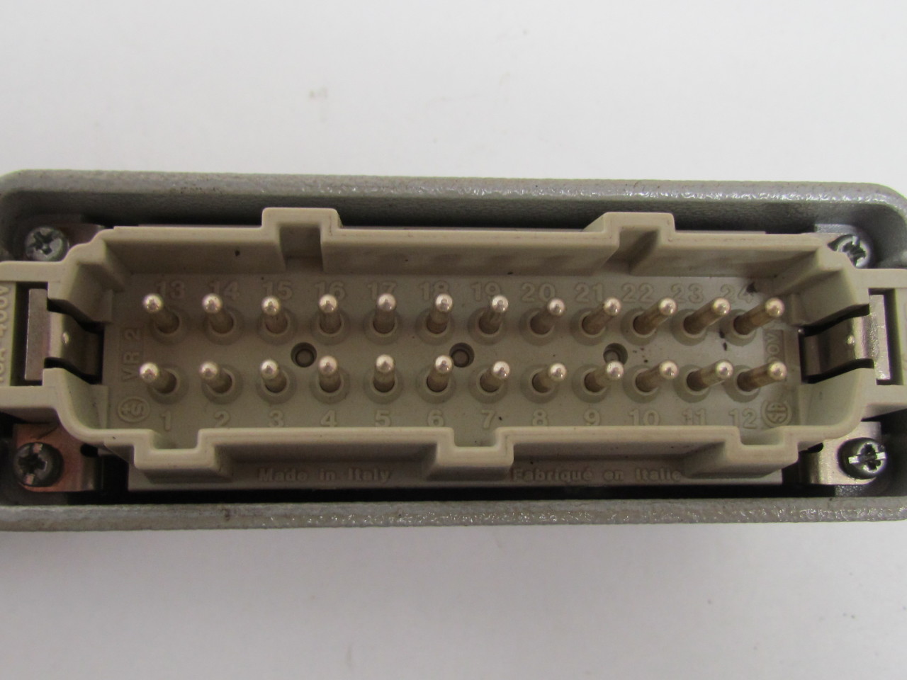 ILME IP65 24- Pin Male Connector Plug Side Entry Hood Housing 16A 600V ...