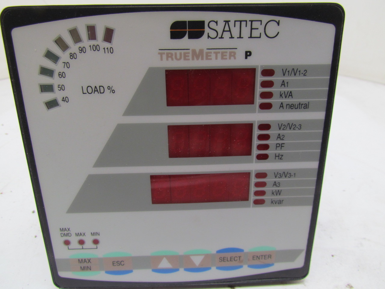 Satec PM130P-5-1AC TruMeter Multifunctional 3-Phase Power Meter LED ...