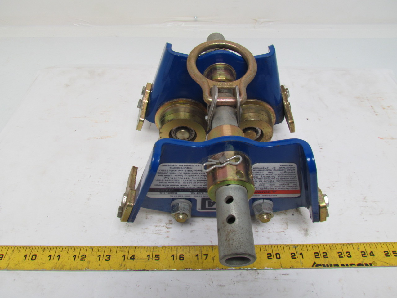 DBI SALA 2103143 Fall Protection Anchor Beam Trolley 3"-8" Adj Width ...