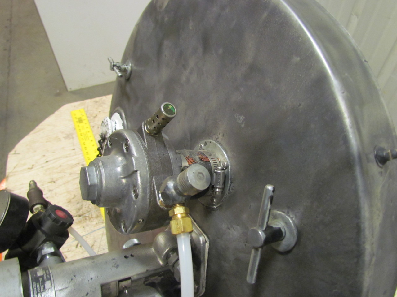 Graco 204456 Barrel Drum Pump SS Cover Pneumatic W/2 Blade Agitator ...