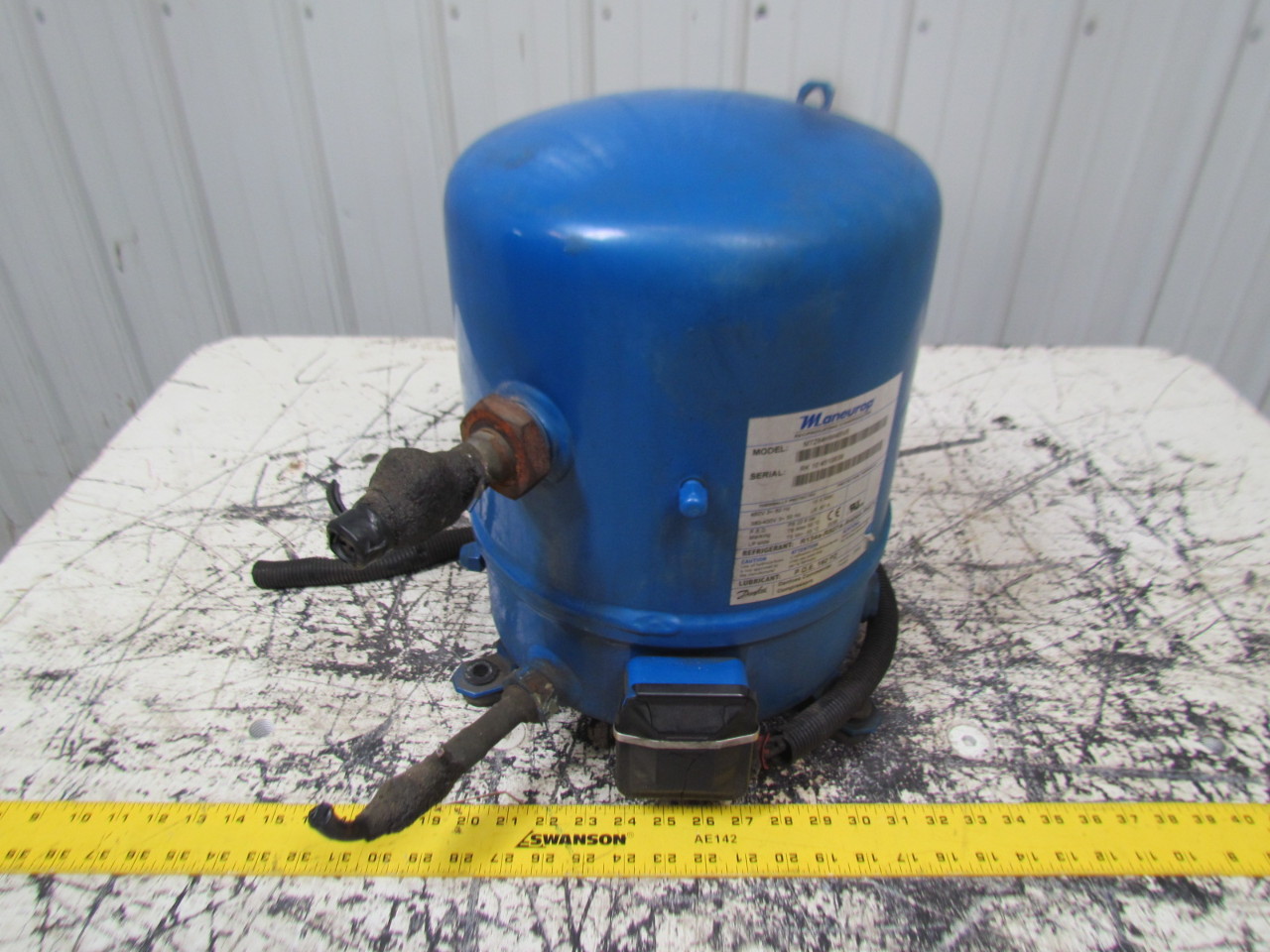 Maneurop MTZ64HM4BVE Hermetic Reciprocating Compressor 5.5HP 460V 3PH ...