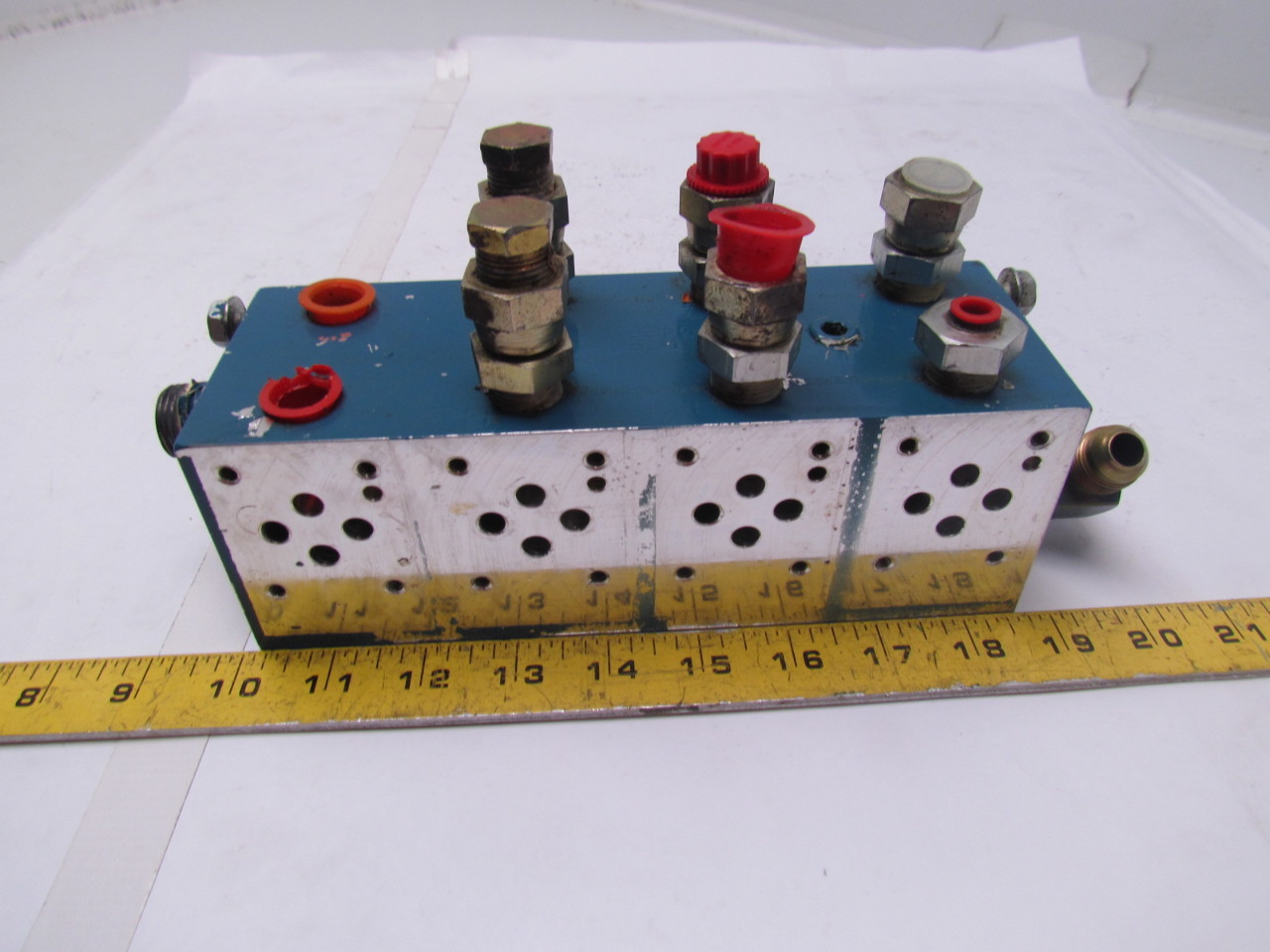 Daman AD03P042P D03 Valve Pattern 4 Station Aluminum Parallel Manifold ...