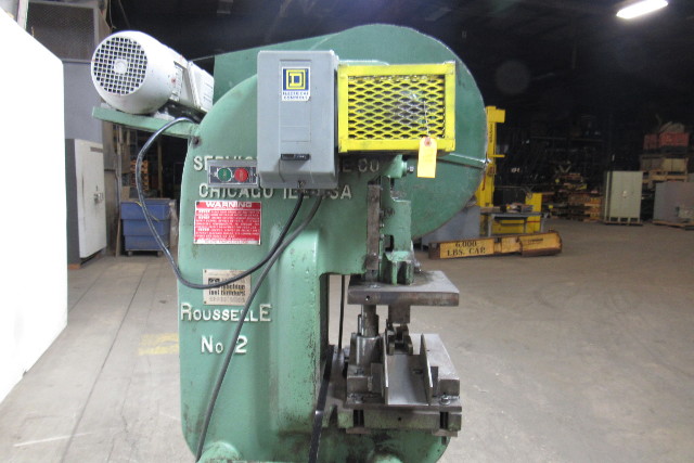 Rousselle 15 Ton No. 2 OBI Punch Press 1 HP 230-460V 3ph 11"x16" Bed ...