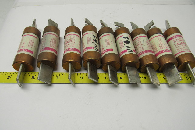 Gould Shawmut TR200R TRI-ONIC Time Delay Class RK5 Fuse 250V 200A Lot ...