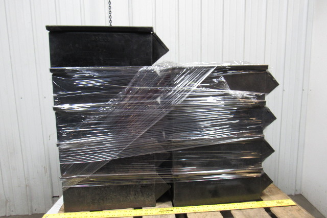 Vintage Industrial Stackable Steel Storage Bins 18" L x 15"W x 7" D ...