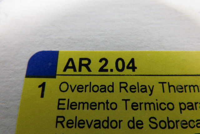 Square D AR 2.04 Overload Relay Thermal Heater Magnetic Motor Starter ...