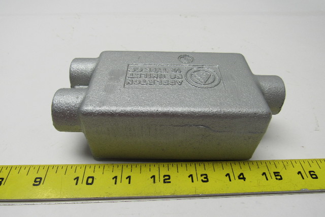 Appleton FSCC-1-50 Single Gang Cast 1/2" Hub Device Box Malleable Iron ...