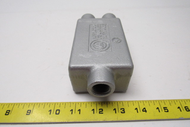 Appleton FSCC-1-50 Single Gang Cast 1/2" Hub Device Box Malleable Iron ...