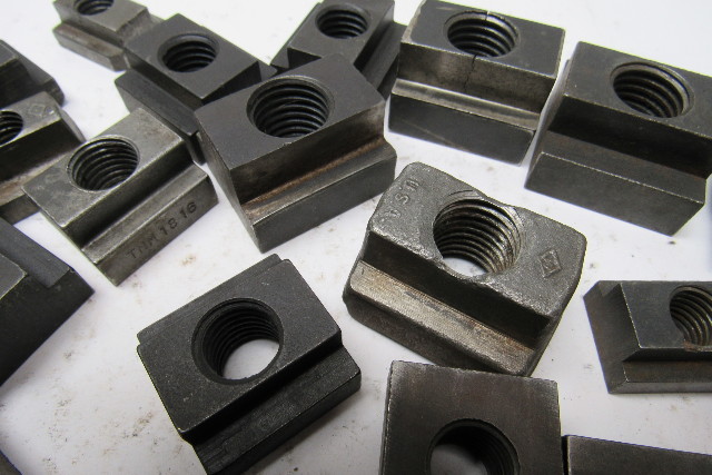 Machinist Black Oxide Steel Hold Down Nuts T-Slot Misc. Lot of 28 ...