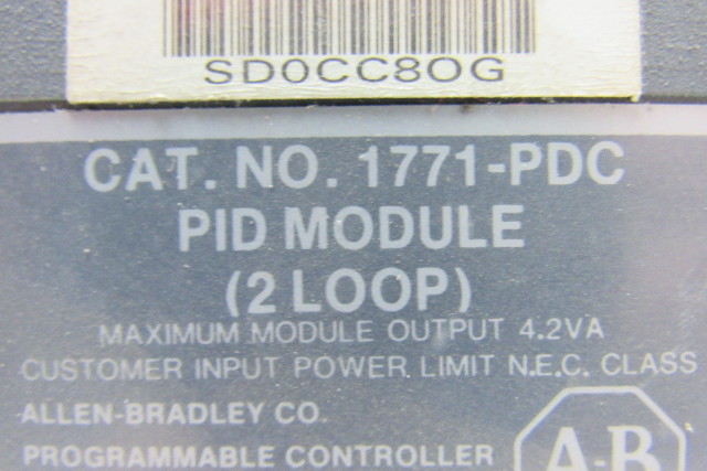 Allen Bradley 1771-PDC Proportional Integral Derivative Control Module ...