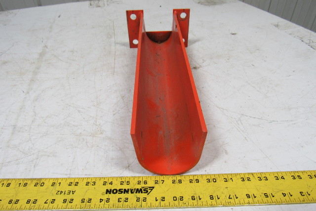 18" tall x 3-1/4" Wide 4 Bolt Pallet Rack Frame Protector Orange ...