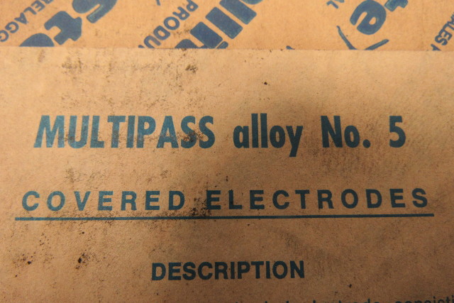 Stellite Multipass Alloy #5 1/4"x14" Hard Facing Welding Electrode 10lb ...