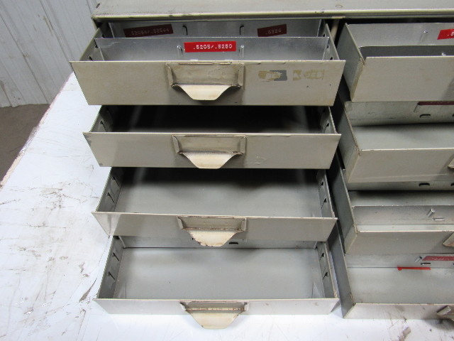 Lyon 12 Drawer Steel Industrial Small Parts Bin Cabinet 34"x17x 10-1/2 ...