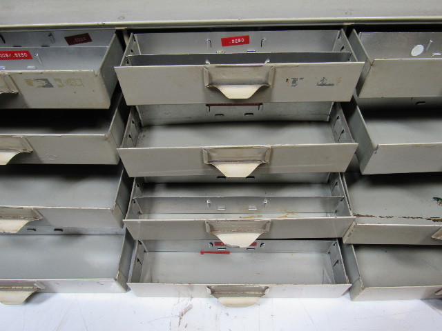 Lyon 12 Drawer Steel Industrial Small Parts Bin Cabinet 34"x17x 10-1/2 ...