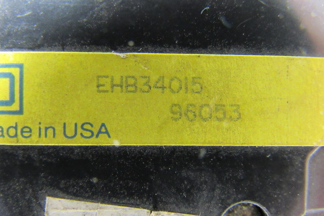 Square D EHB34015 15 AMP 3 Pole 480Y/277VAC Circuit Breaker Snap In ...