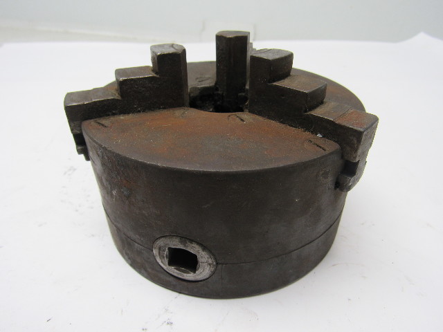 4 1/4" Scroll 3 Jaw Lathe Chuck Plain Back 1" thru hole | Bullseye ...