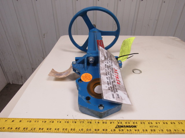 NewCon 2" Knife Gate Valve Hand wheel Operated 150LB Flat Face Flanges ...