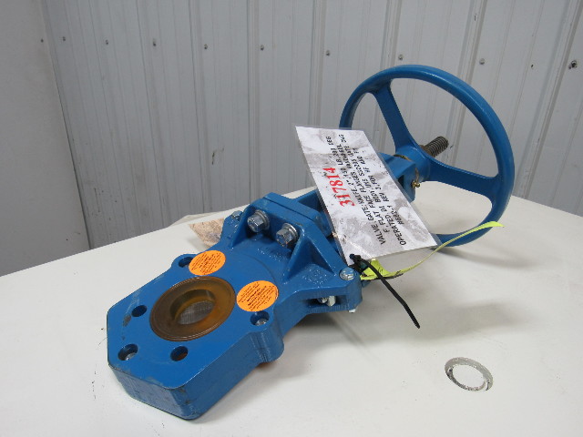 NewCon 2" Knife Gate Valve Hand wheel Operated 150LB Flat Face Flanges ...