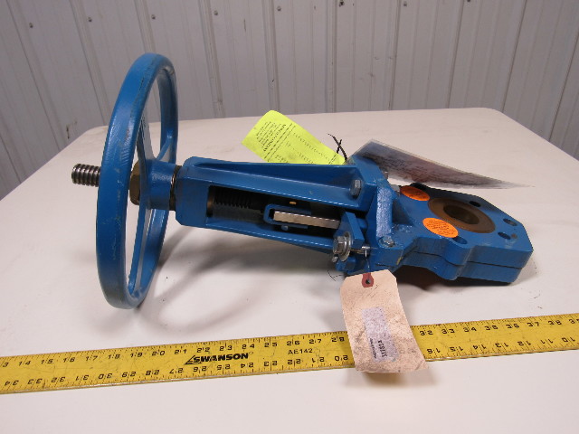 NewCon 2" Knife Gate Valve Hand wheel Operated 150LB Flat Face Flanges ...