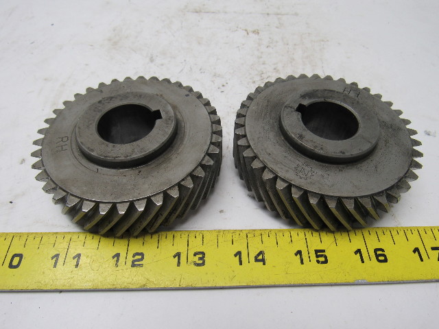 37 tooth 86mm Dia x 19mm Wide 1" Bore LH & RH Spiral Helical Gear Lot ...