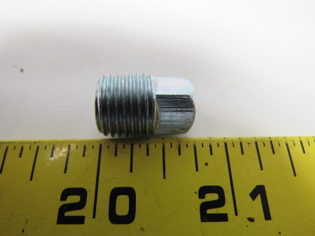 Fastenal 66671 1/4"NPT 300lb Zinc Steel Square Solid Pipe Plug Lot of ...