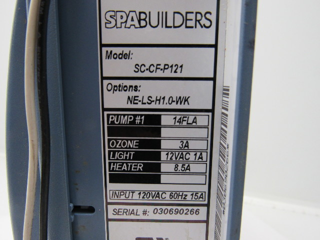 SpaBuilders SC-CF-P121 Hot Tub Control Module, No Heater Included ...