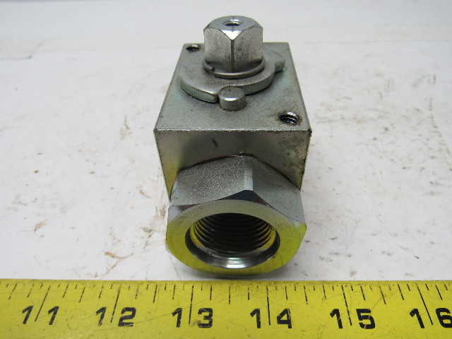 Anchor Fluid Power AE2S#12-11DB Hydraulic Ball Valve Manual Actuation ...
