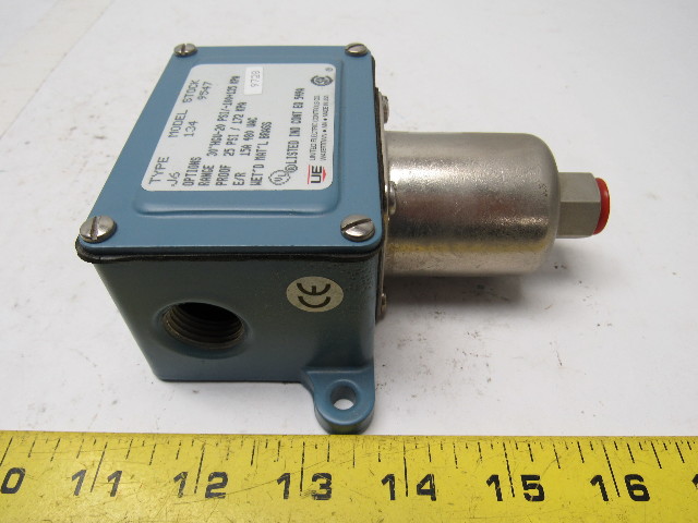 United Electric J6-134-9547 Pressure Switch 30 Hg Vac to 20 psi 1/4 ...