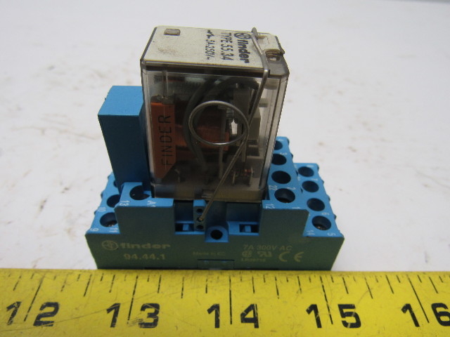 Finder 55.34 Relay w/ Base 94.44.1 Lot of 4 | Bullseye Industrial Sales