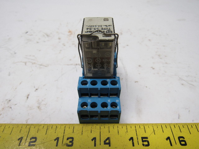 Finder 55.34 Relay w/ Base 94.44.1 Lot of 4 | Bullseye Industrial Sales