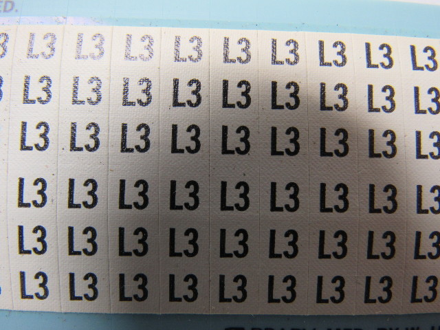 Brady WM-L3 Wire Marker Label Cards L3 Box of 25 Lot of 2 | Bullseye ...