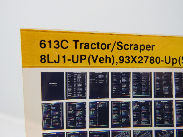 Caterpillar 613B & 613C Tractor & 613C Scraper Microfiche Parts Catalog ...
