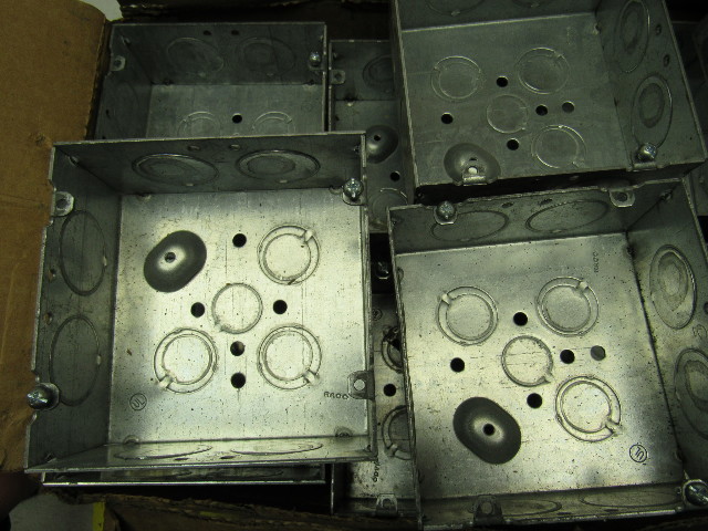 Raco 258 Steel Electrical Box 4-11/16"x2-1/8" Deep 1/2" 3/4" 1" Kos Lot ...