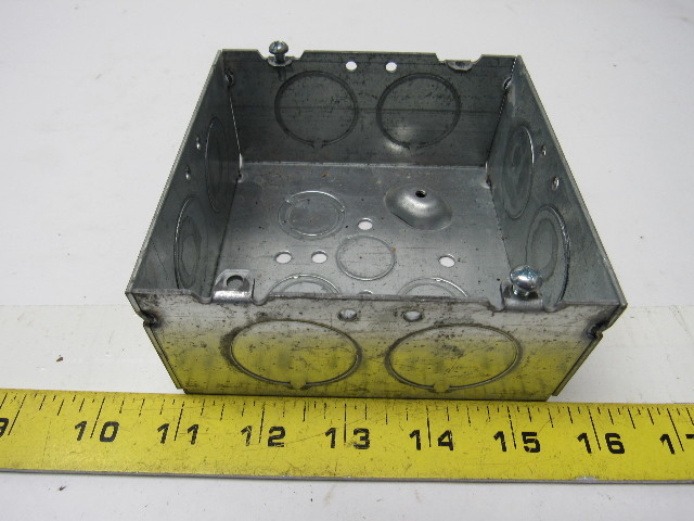 Raco 258 Steel Electrical Box 4-11/16"x2-1/8" Deep 1/2" 3/4" 1" Kos Lot ...