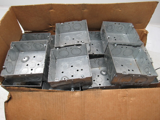 Raco 258 Steel Electrical Box 4-11/16"x2-1/8" Deep 1/2" 3/4" 1" Kos Lot ...
