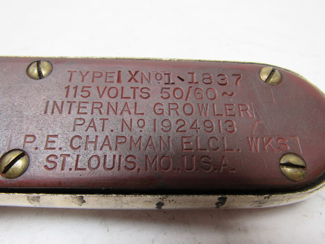 Chapman Type IX Growler Motor Stator Tester With Manual / Vintage ...