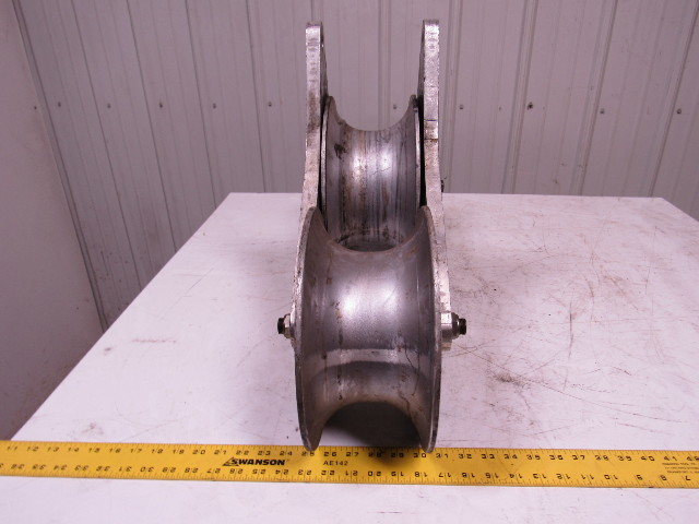 Greenlee Aluminum Triple Sheave Cable Guide 10.5 Dia 5" Wide Sheave ...