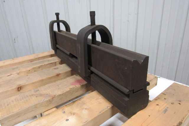 Punch Press 90 Degree Bottom Die Setup V Block 11-7/8"L w/ 2 Clamps As ...