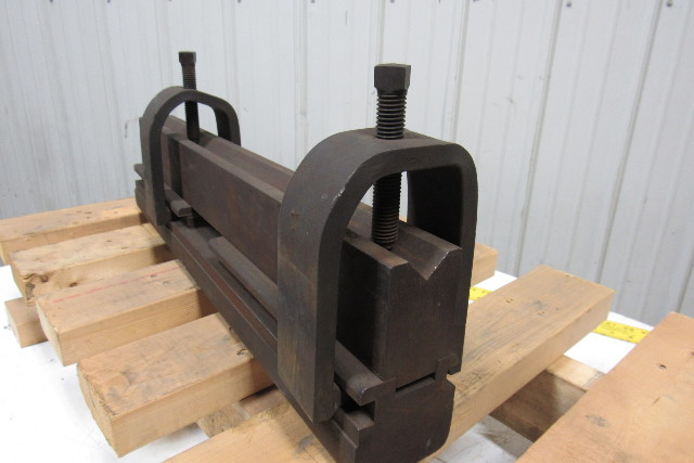 Punch Press 90 Degree Bottom Die Setup V Block 11-7/8"L w/ 2 Clamps As ...