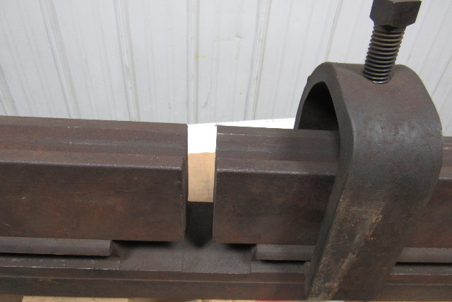 Punch Press 90 Degree Bottom Die Setup V Block 11-7/8"L w/ 2 Clamps As ...