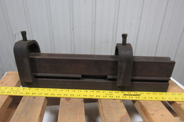 Punch Press 90 Degree Bottom Die Setup V Block 11-7/8"L w/ 2 Clamps As ...