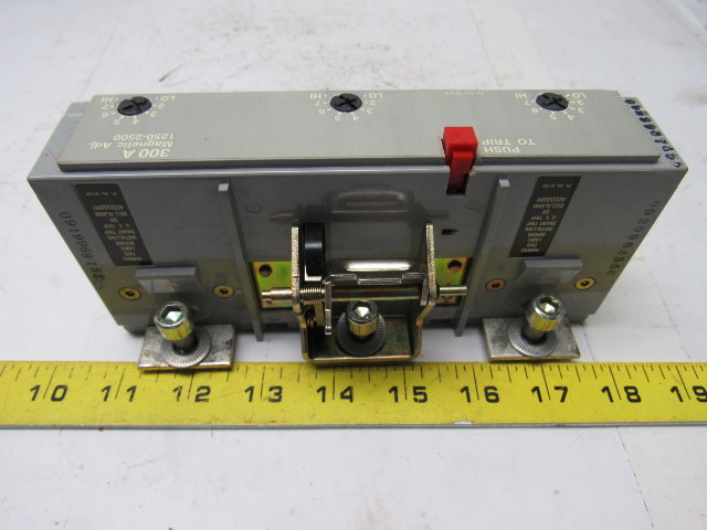Siemens JD63F400 Sentron 3 Pole Breaker 400A 600VAC w/ 300 A Magnetic ...