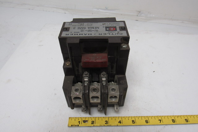 Cutler Hammer C10EN3 Ser. B1 SIZE 3 Starter/Contactor 120V Coil ...